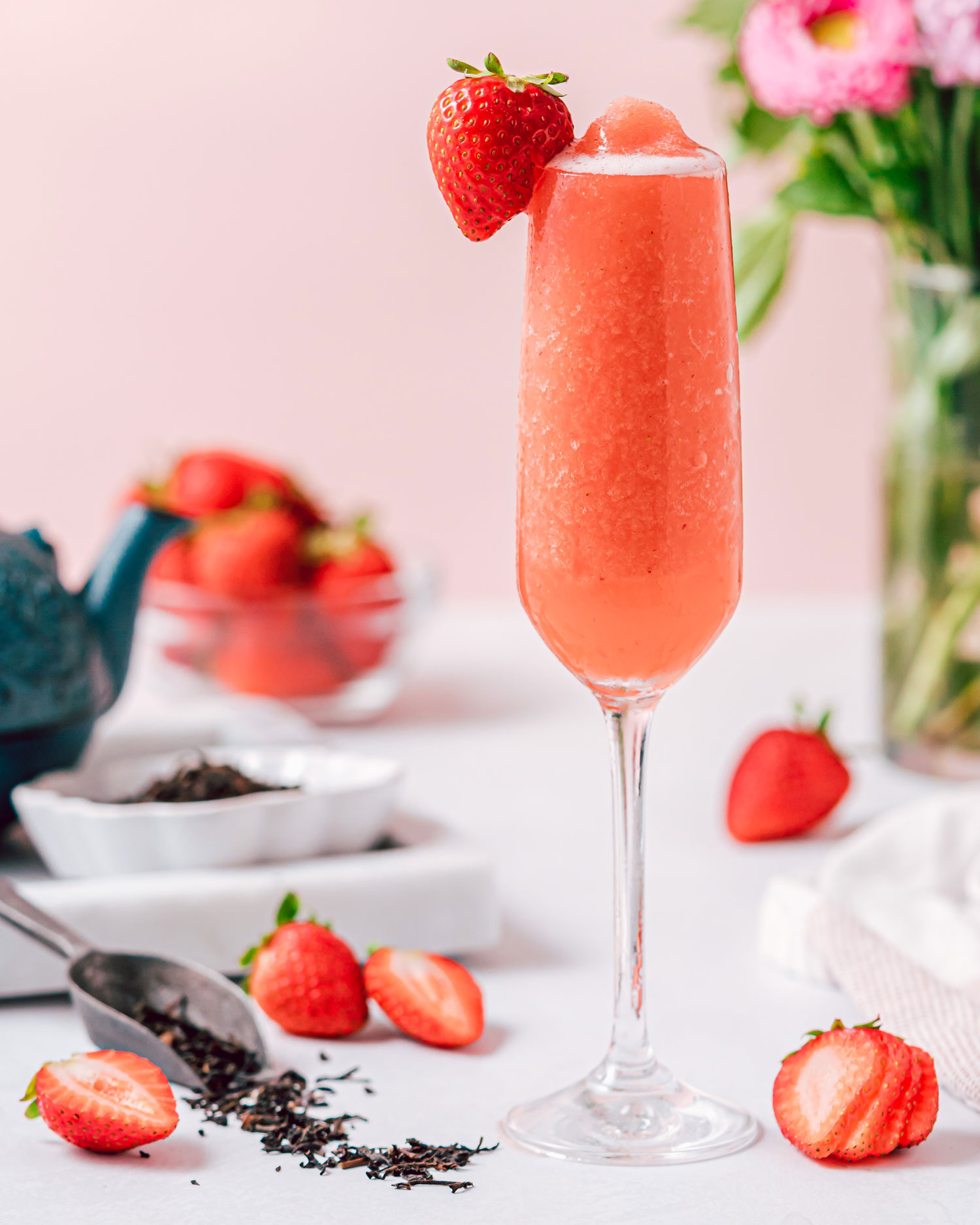 Frozen Berry Tea Bellini - The Social Sipper