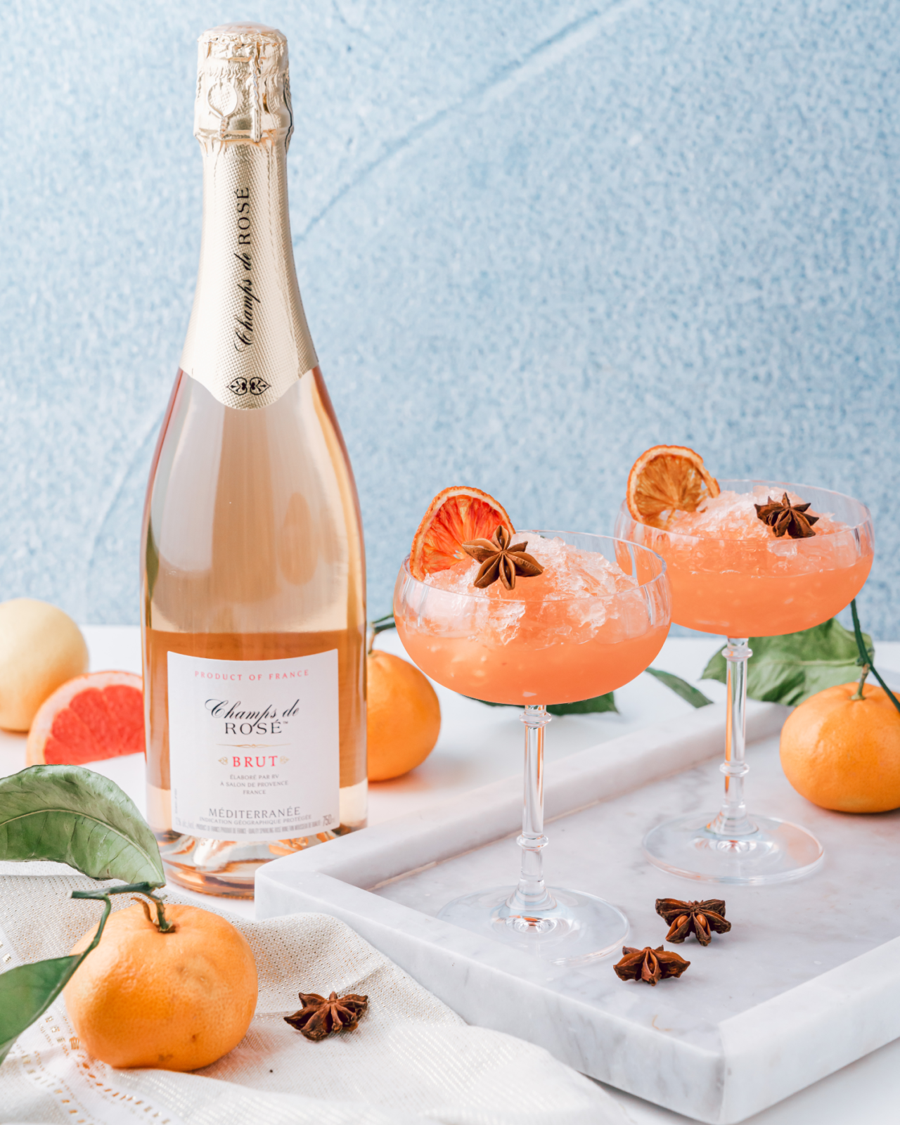 Sparkling Citrus Rosé Granita - The Social Sipper