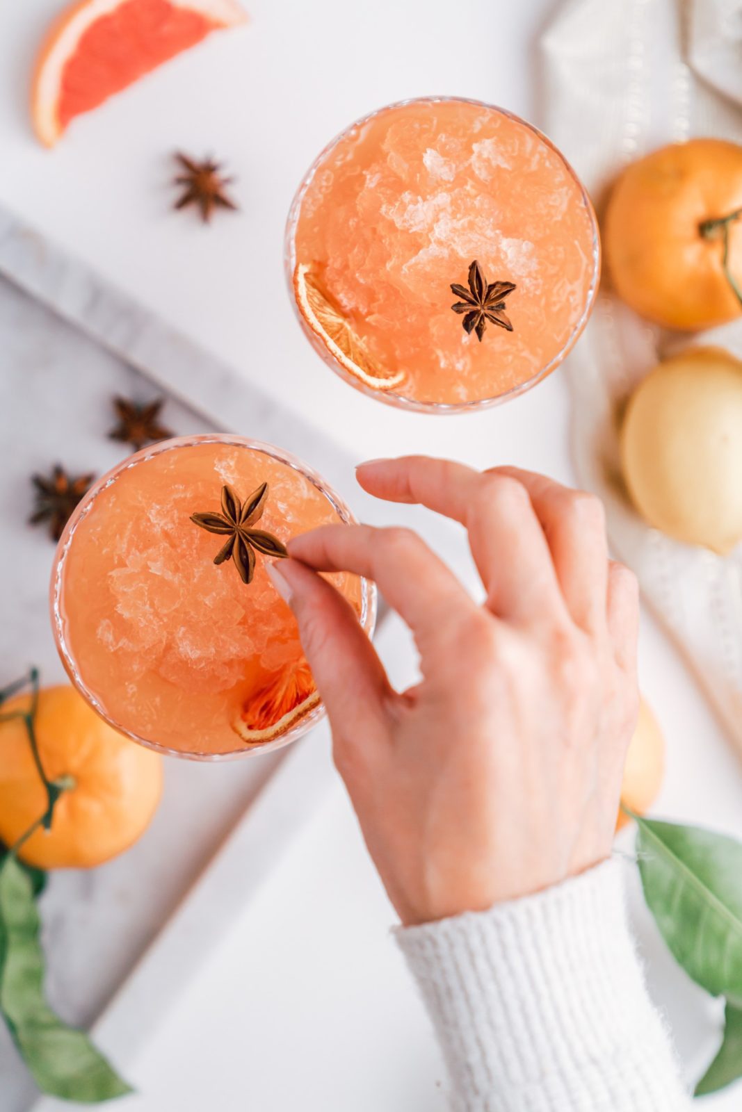 Sparkling Citrus Rosé Granita - The Social Sipper