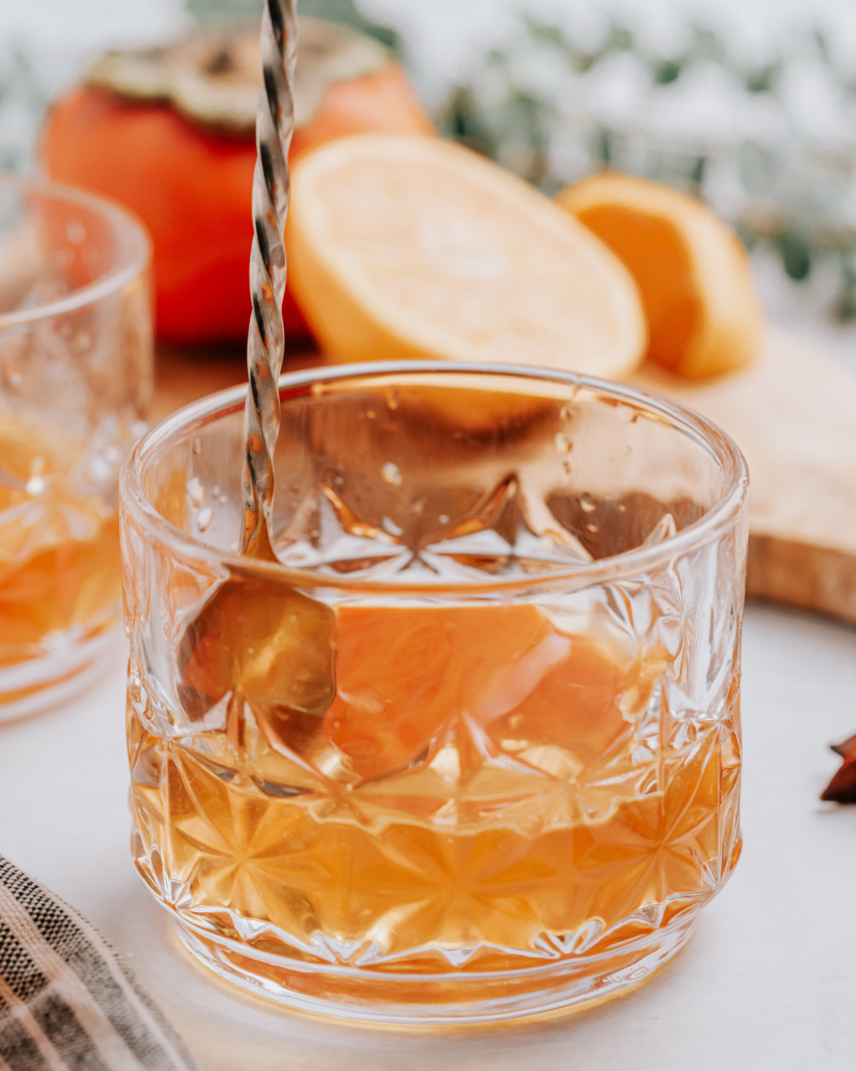Persimmon & Citrus Old Fashioned - The Social Sipper