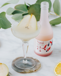 Ginger Pear Sake Cocktail - The Social Sipper