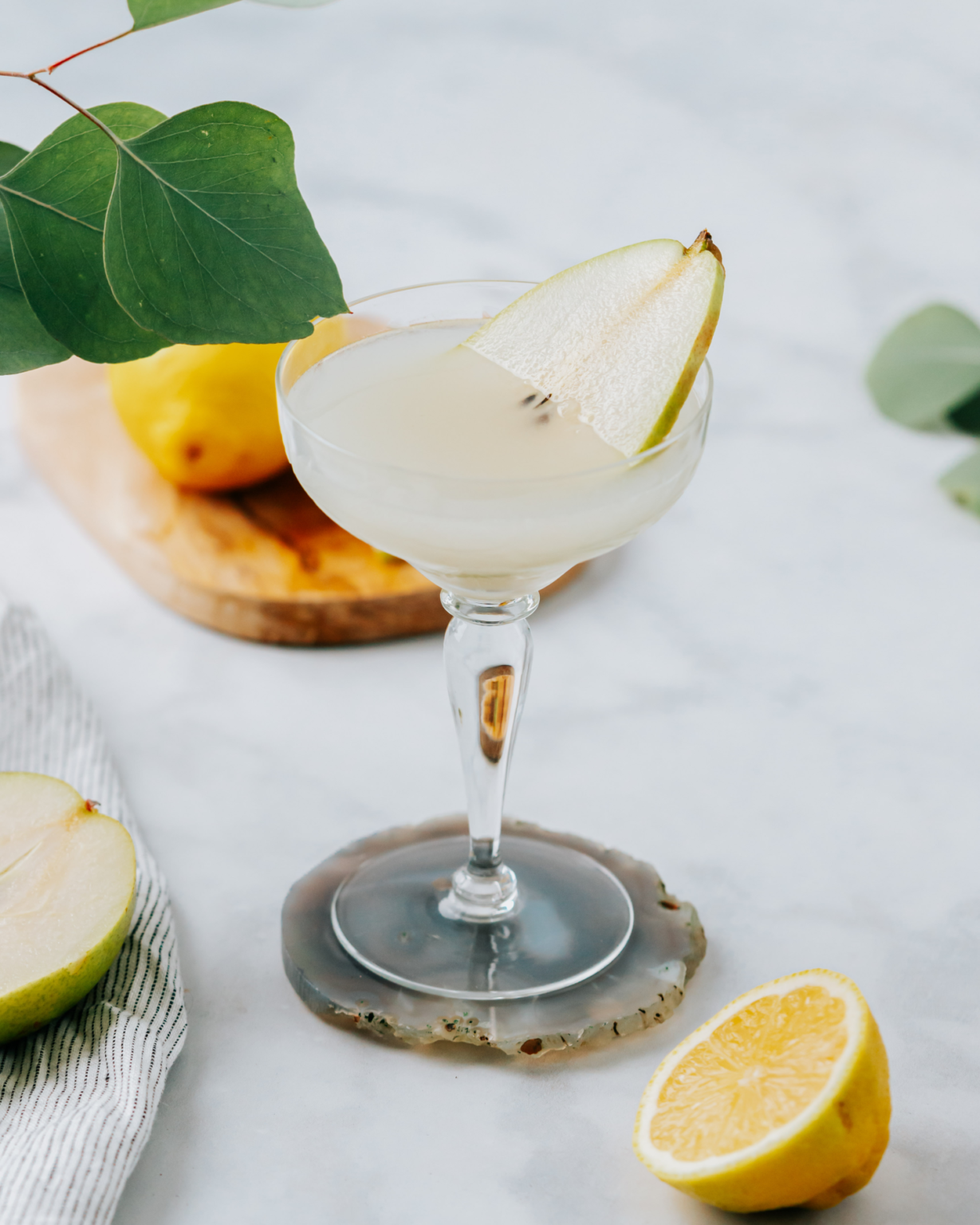 Ginger Pear Sake Cocktail - The Social Sipper
