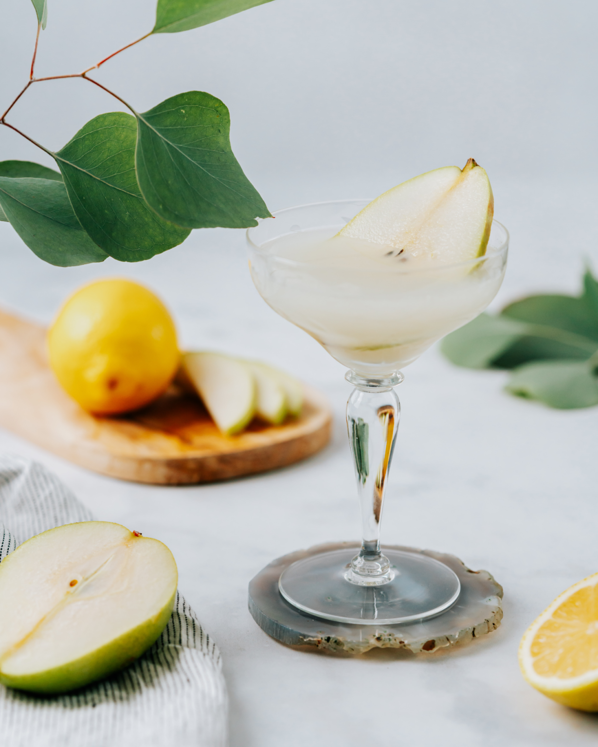 Ginger Pear Sake Cocktail - The Social Sipper