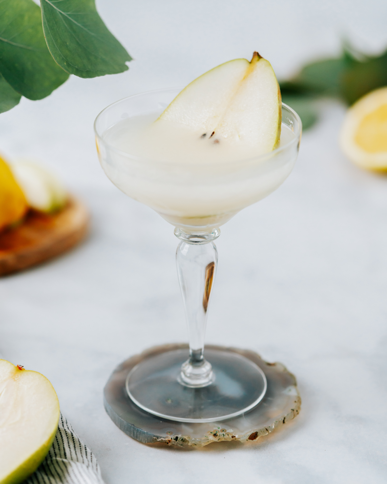 Ginger Pear Sake Cocktail - The Social Sipper
