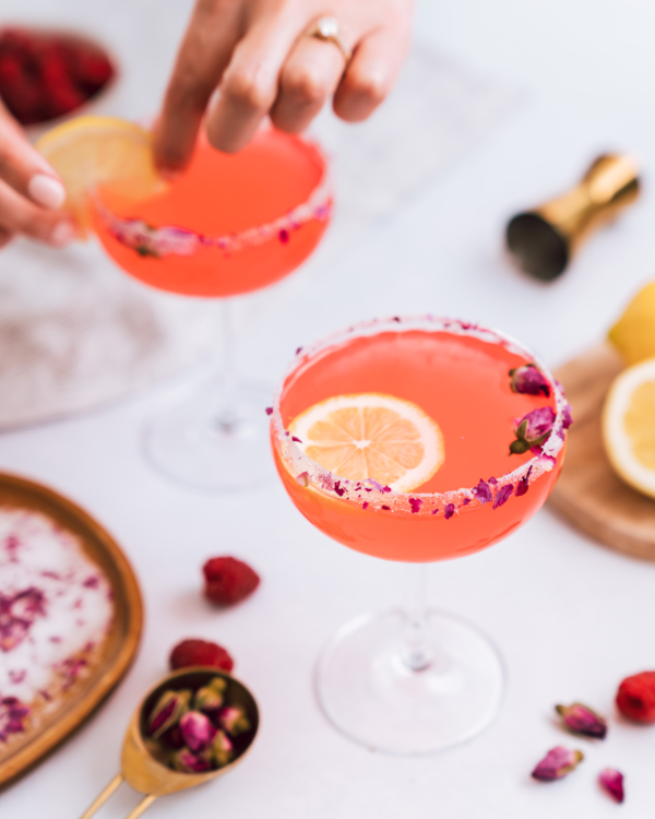 Raspberry Rose Lemon Drop - The Social Sipper