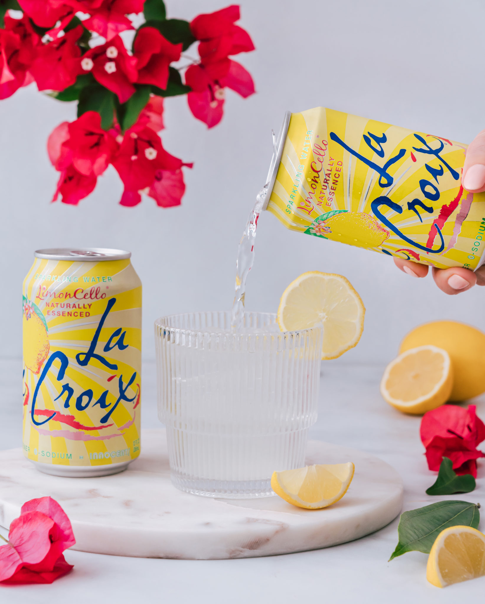 3-ingredient Drink: Limoncello Rose Mocktail - The Social Sipper