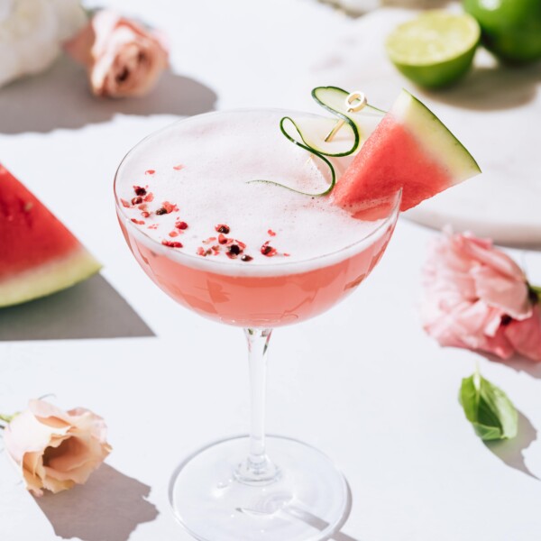 Watermelon Basil Mocktail - The Social Sipper