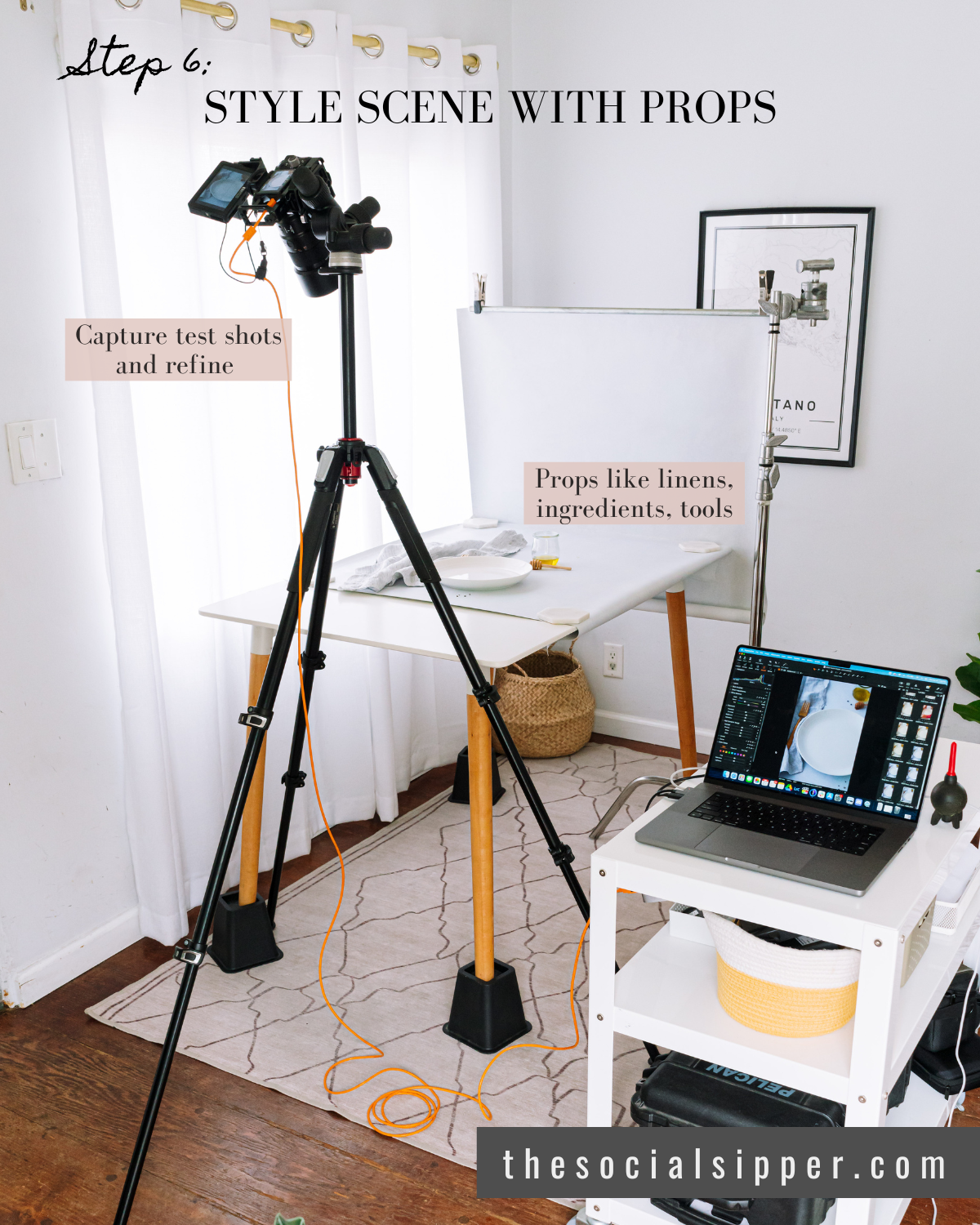 How To Create a Food Photography Setup - The Social Sipper