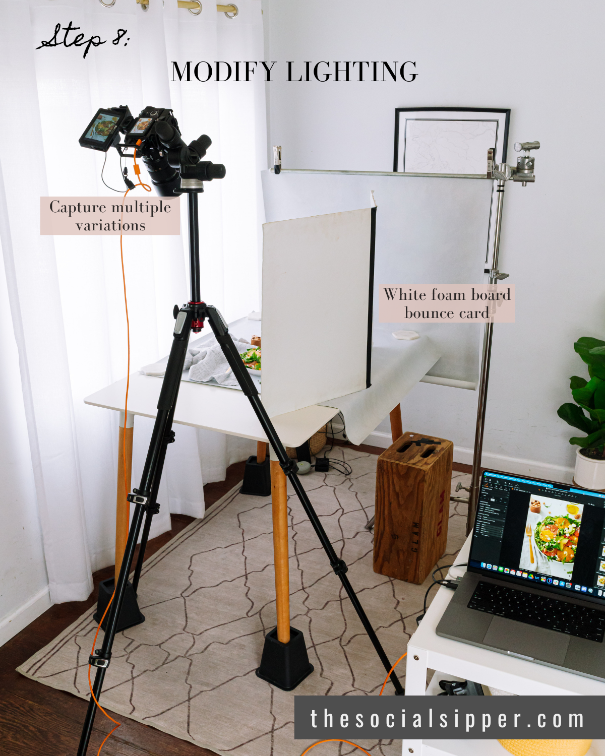 How To Create a Food Photography Setup - The Social Sipper
