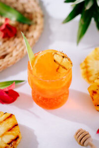 Grilled Pineapple Aperol Tonic - The Social Sipper