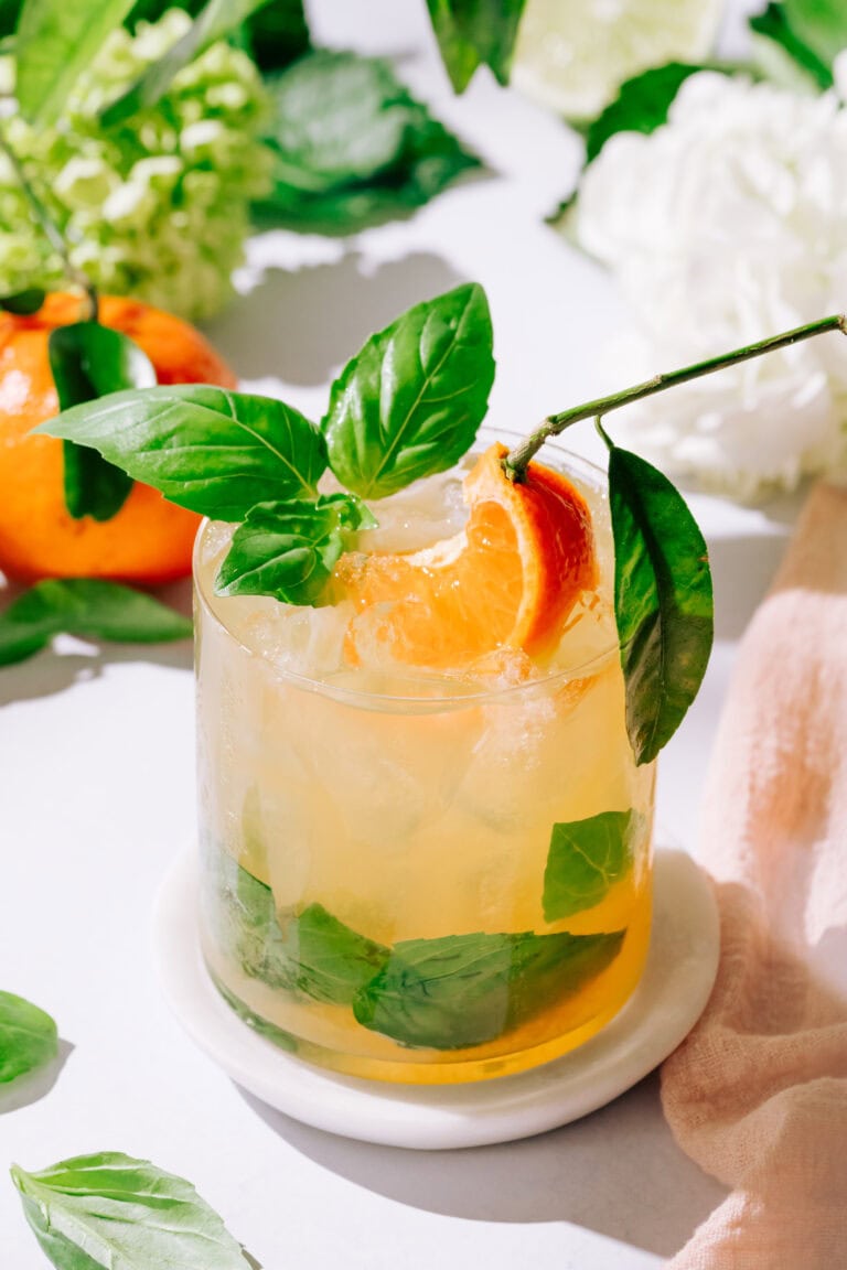 Citrus Basil Smash Mocktail - The Social Sipper