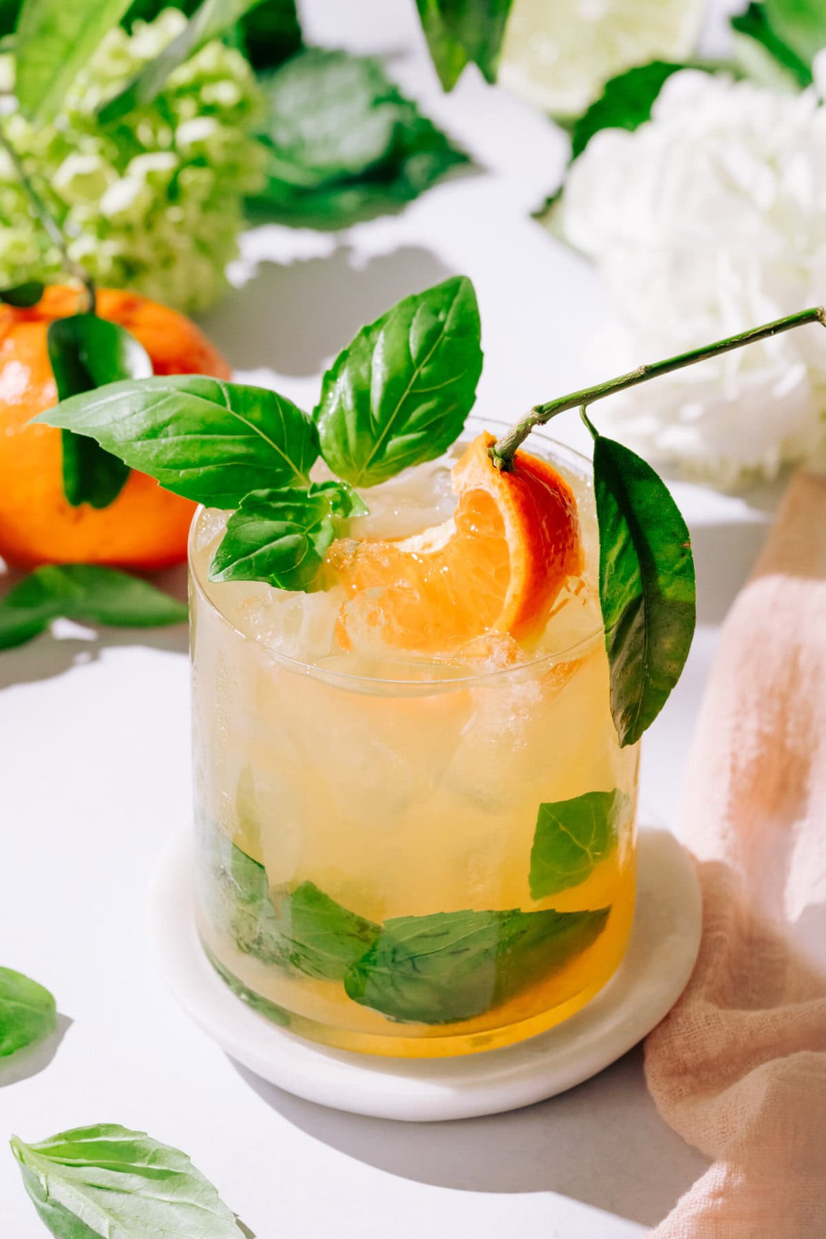 Citrus Basil Smash Mocktail - The Social Sipper