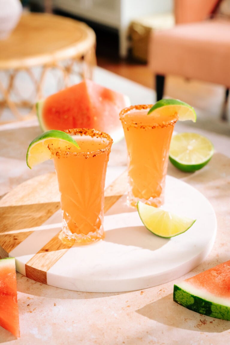 Mexican Candy Shot aka Watermelon Paleta Shot - The Social Sipper