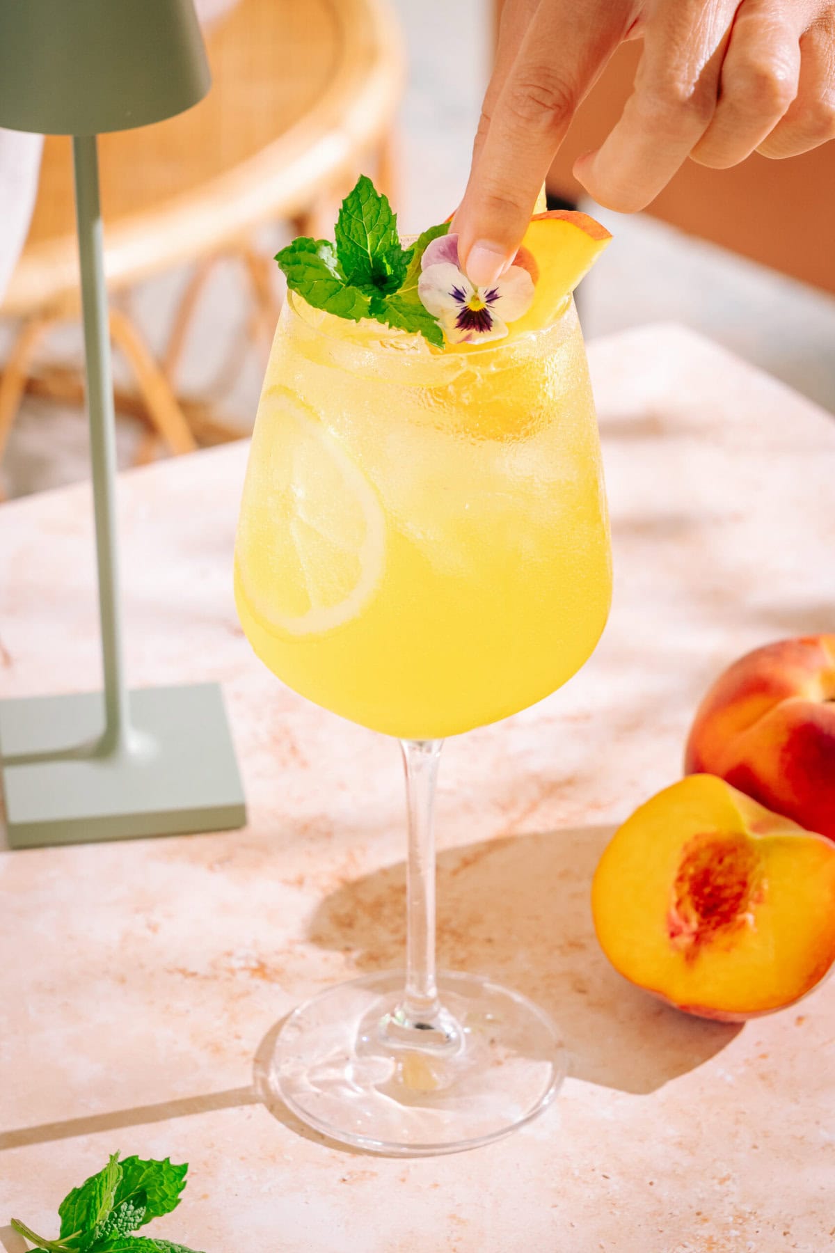Amalfi Spritz (Peach Limoncello Spritz Cocktail) - The Social Sipper
