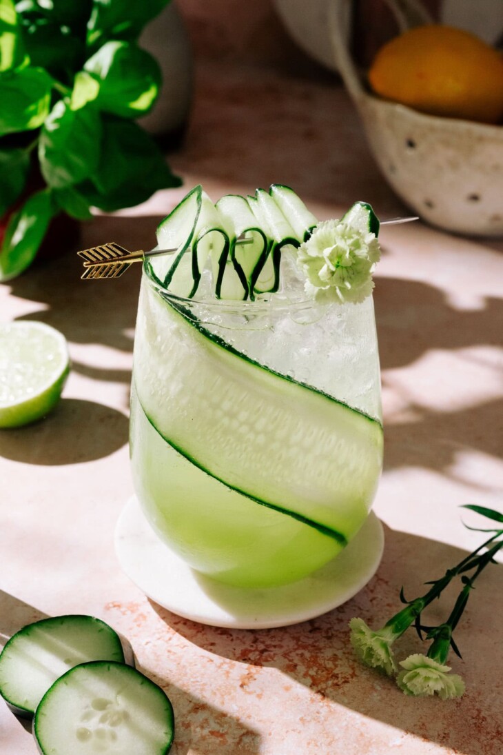 Green Dream Mocktail (With Green Apple, Cucumber and Basil) - The ...