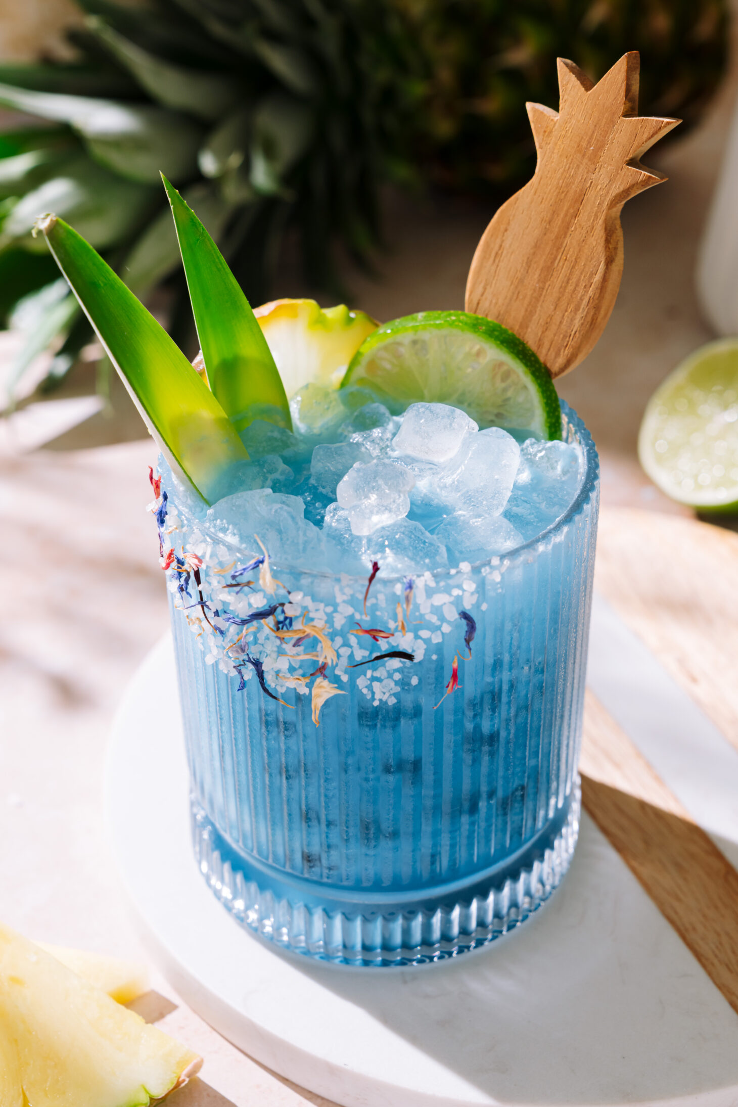 Easy Blue Hawaiian Mocktail - The Social Sipper